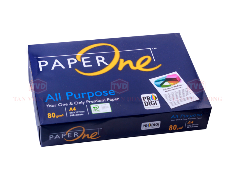 Giấy A4 Paper One (80) - Văn Phòng Phẩm Tân Viễn Đông