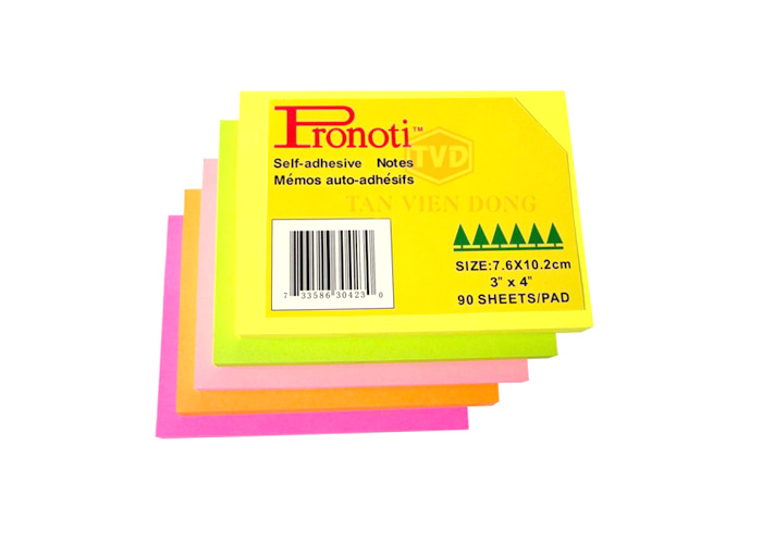 Giấy Note (3x4)'' Màu - Văn Phòng Phẩm Tân Viễn Đông